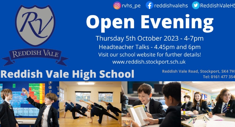 Reddish Vale High School - Open Evening 2023: